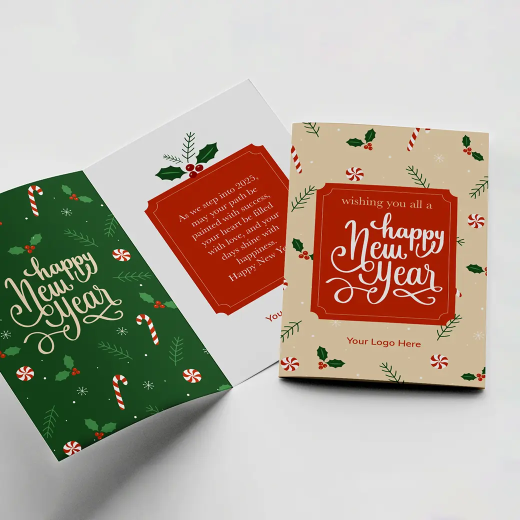 Custom New Year Greeting Card And Greeting Cards for christmas Printing ...