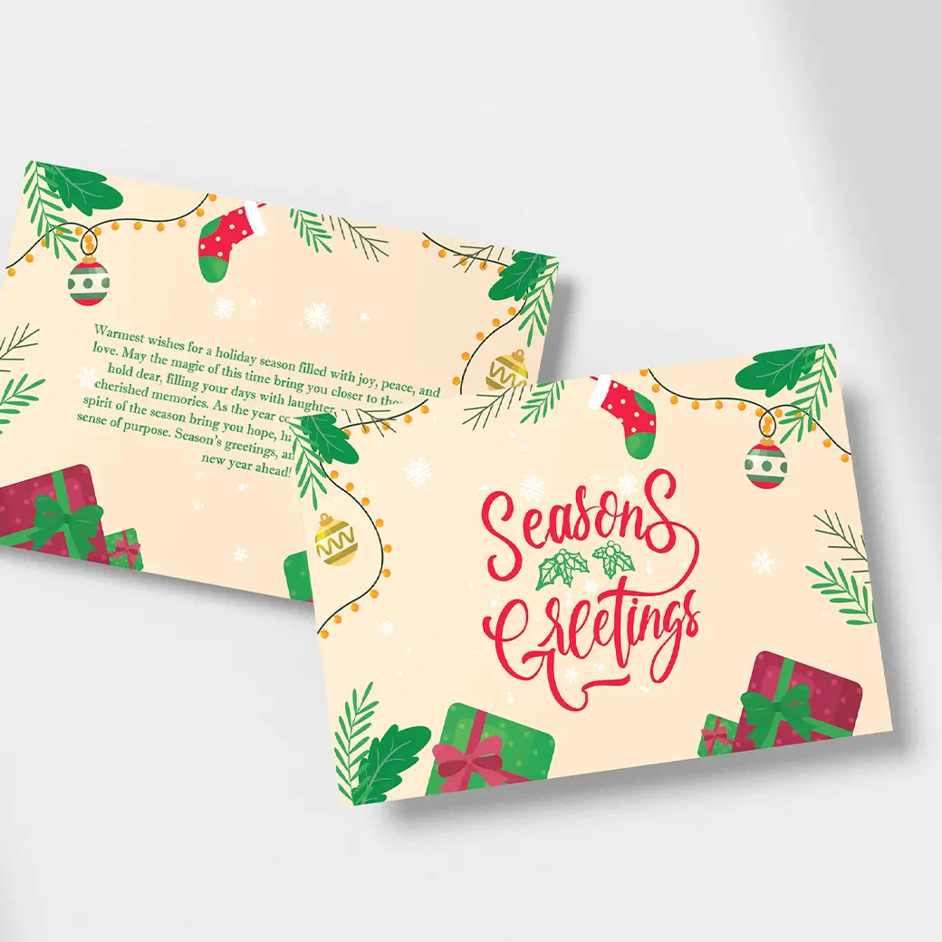 Happy Season Postcard Holiday Greetings in Brampton